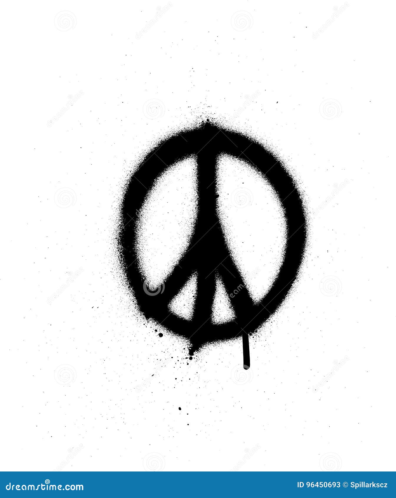 Splatter Paint Peace Sign