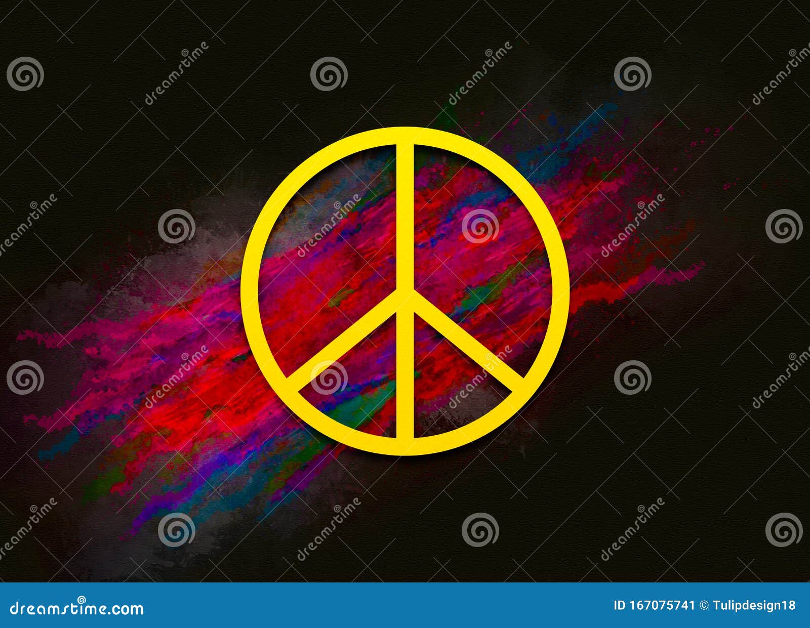 Peace Sign Icon Colorful Paint Abstract Background Brush Strokes ... Peace Sign Icon Colorful Paint Abstract Background Brush Strokes ...