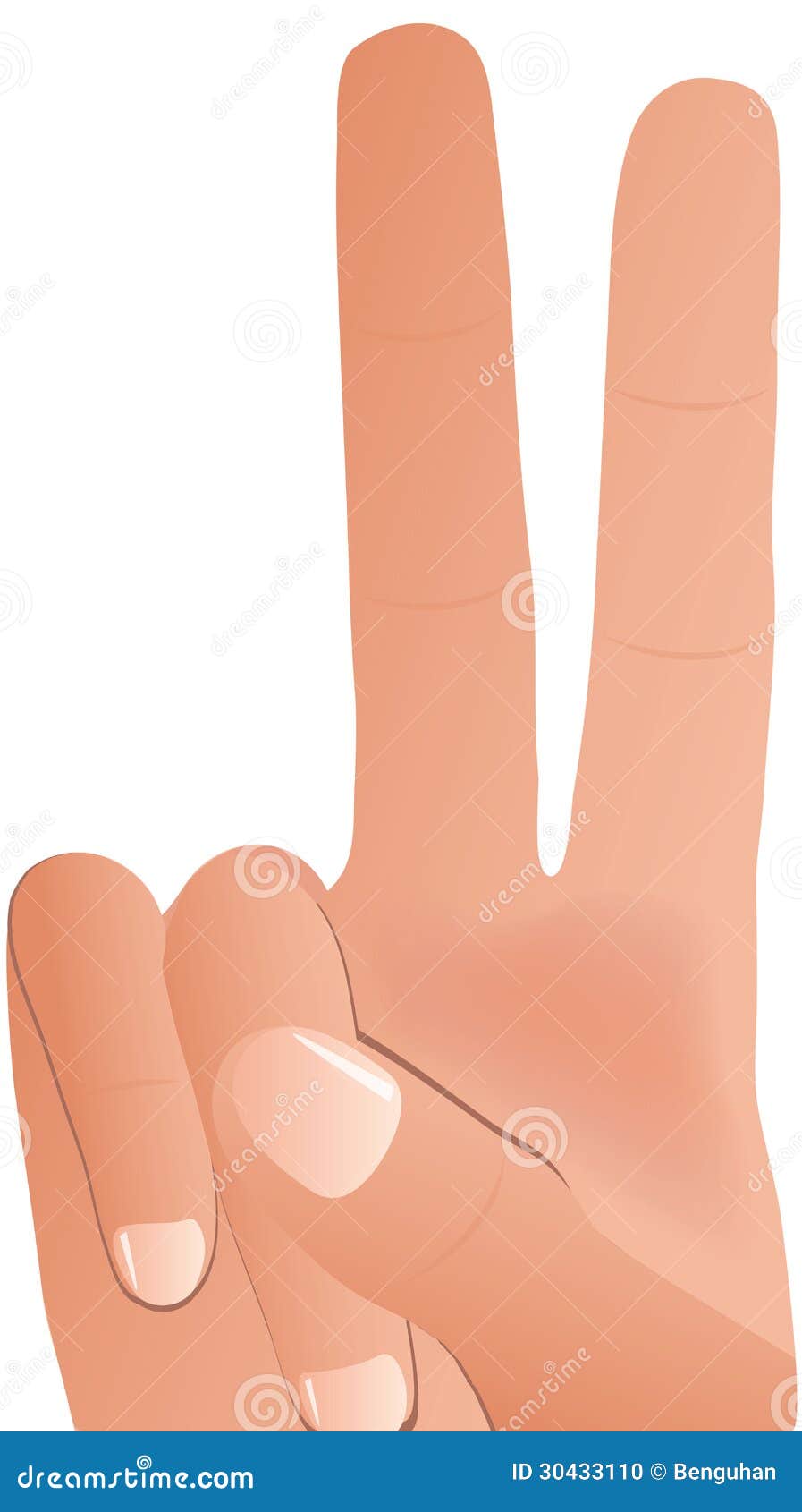 Peace sign stock illustration. Illustration of gesturing - 30433110