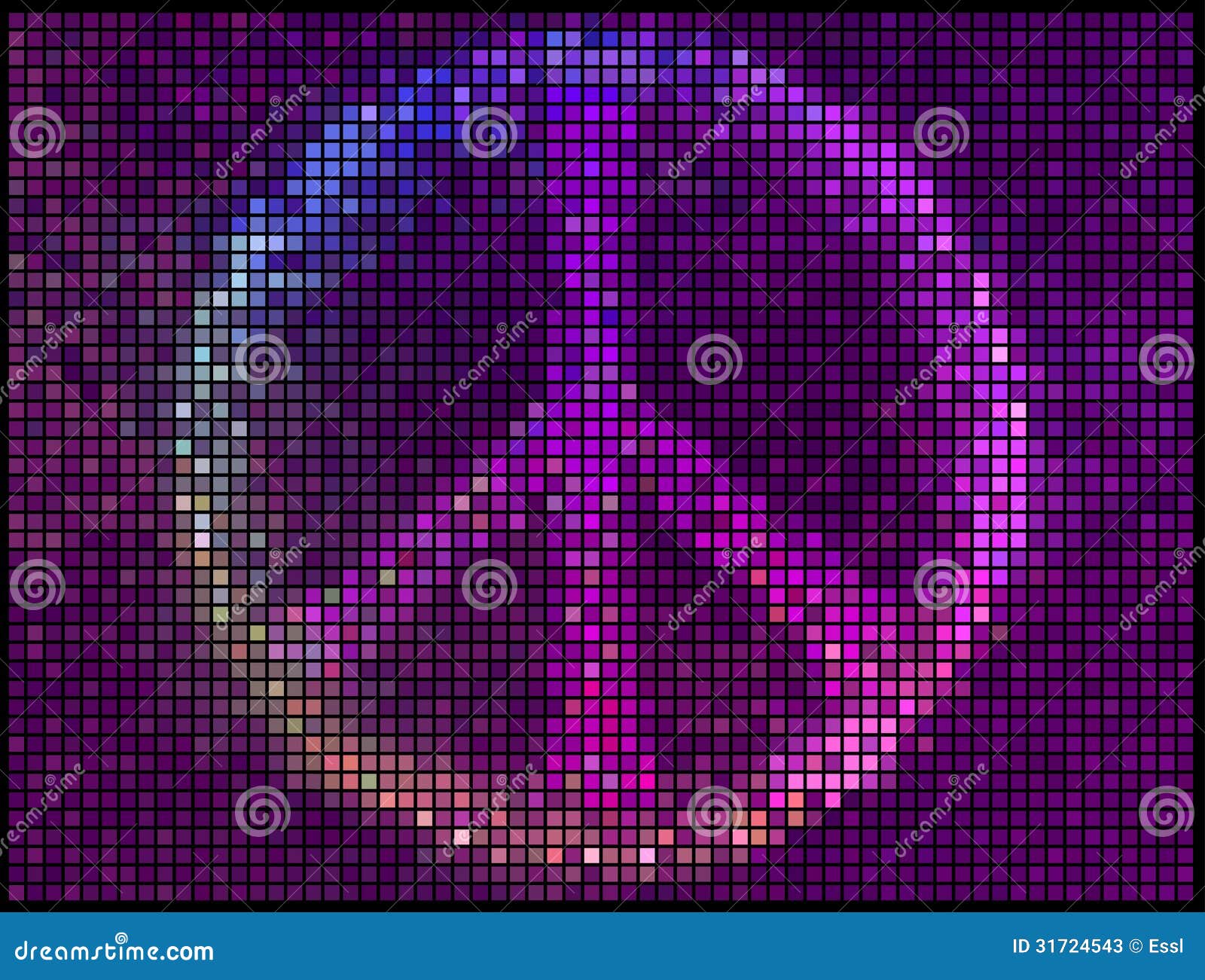 Peace Sign Multicolor Abstract Lights Background Stock Vector ...