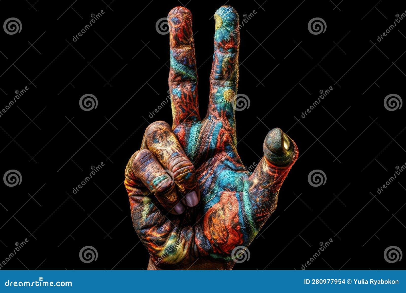 Peace sign. Generate Ai stock illustration. Illustration of design ...