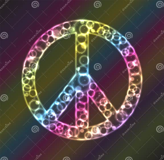Peace Sign Plasma stock vector. Illustration of circles - 31735260