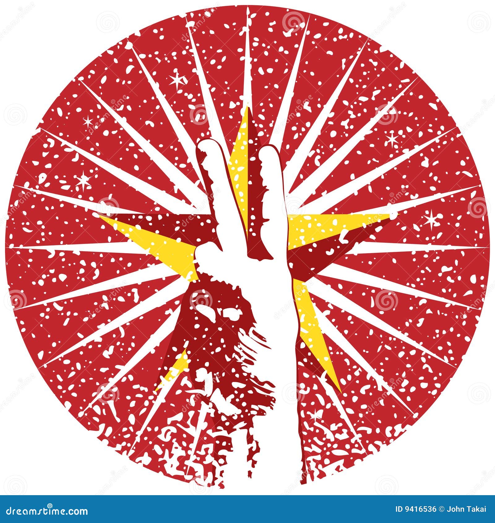 Peace Sign Red Logo stock vector. Illustration of graphic - 9416536