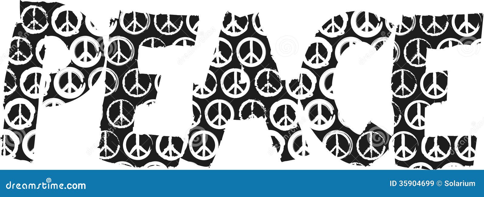 Peace sign stock vector. Illustration of scene, clip - 35904699