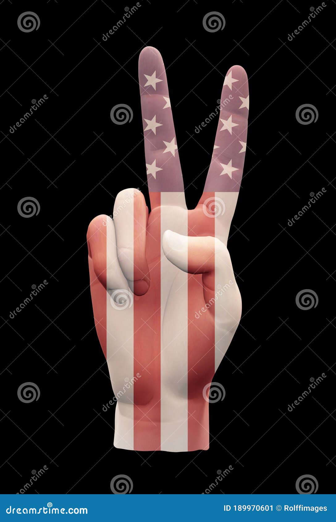 Peace Sign. USA National Flag Stock Illustration - Illustration of ...