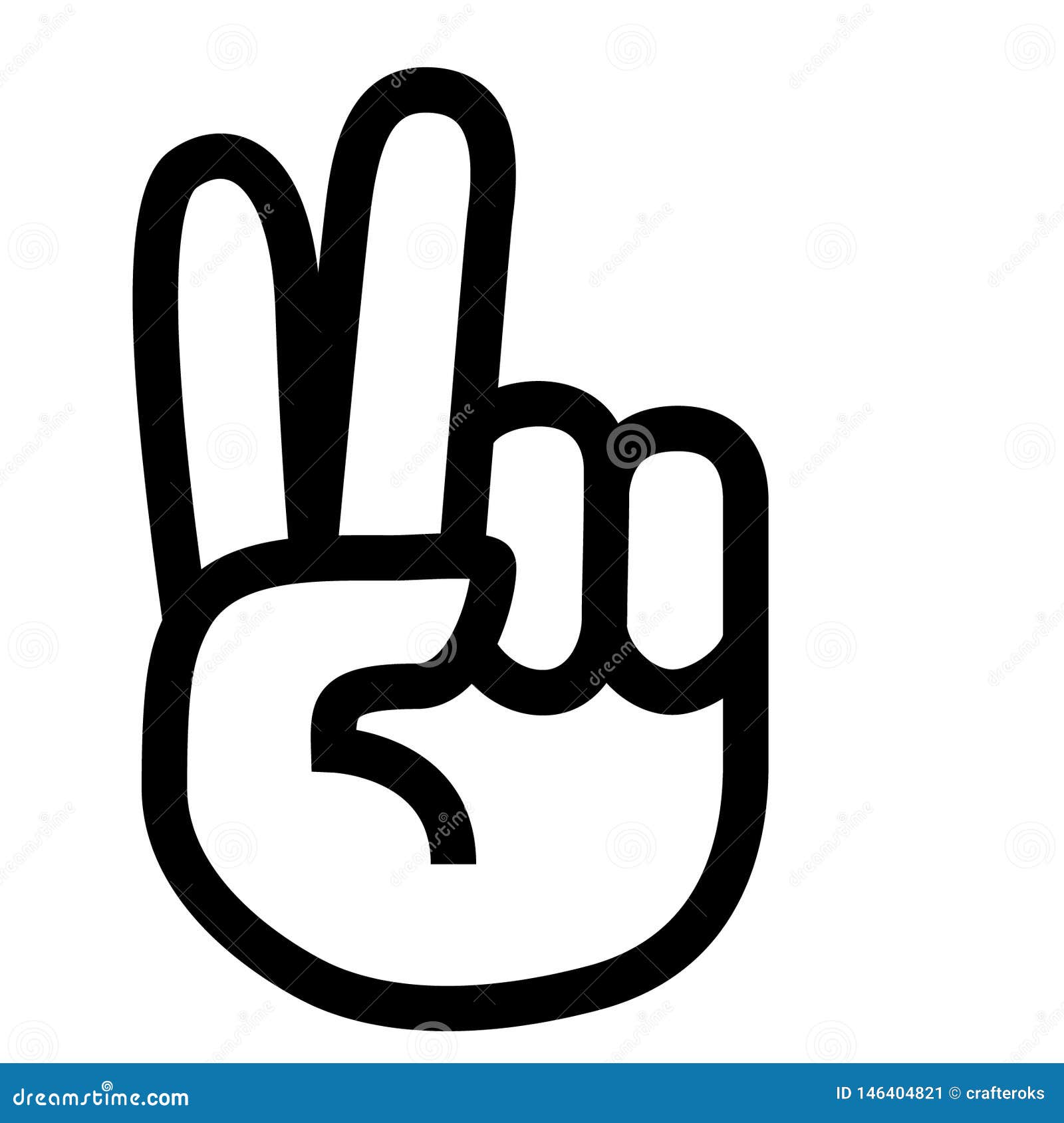 Peace Sign Vector Illustration by Crafteroks Stock Vector ...