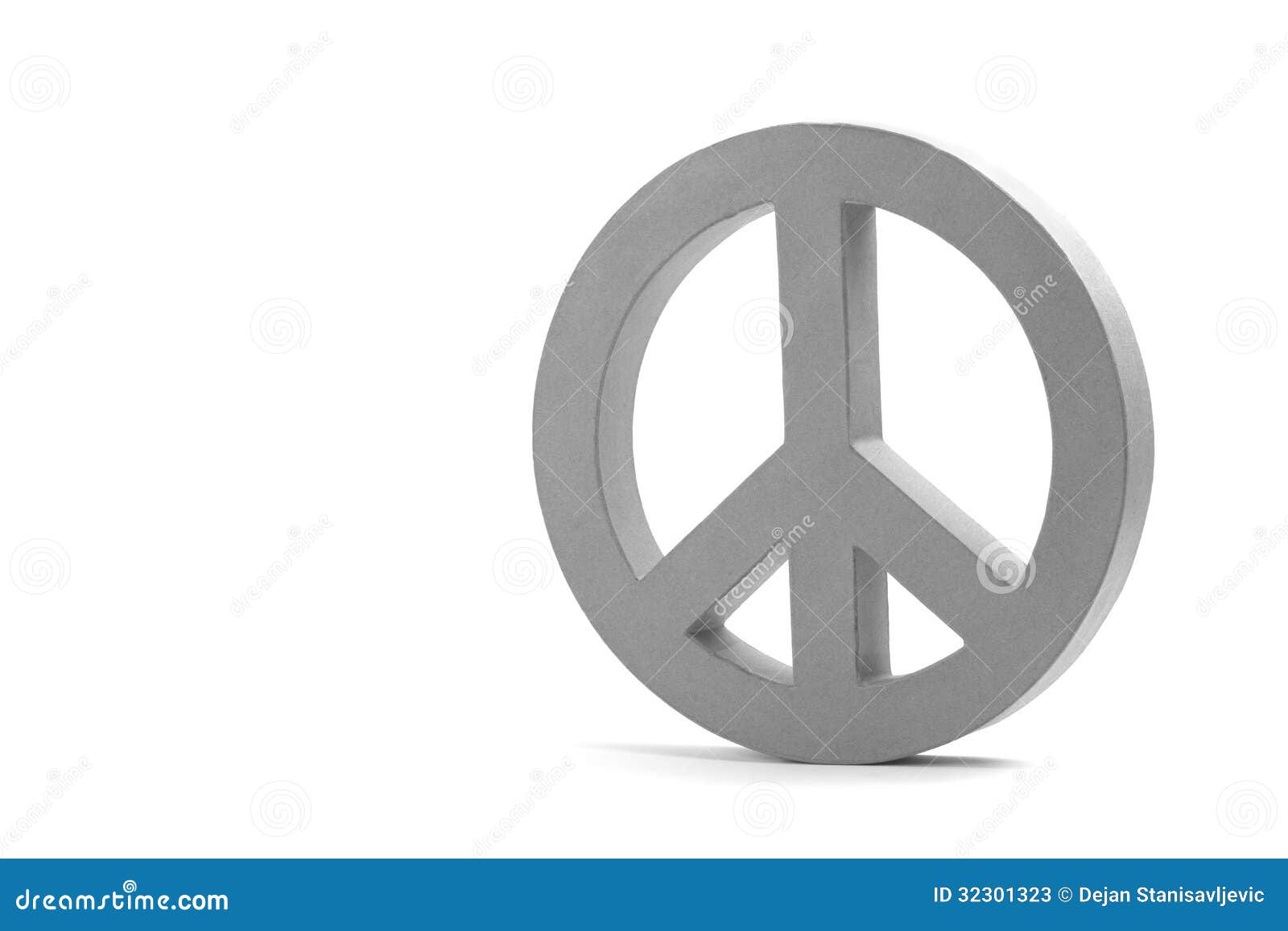 Peace Sign on White Background Stock Image - Image of isolated ...