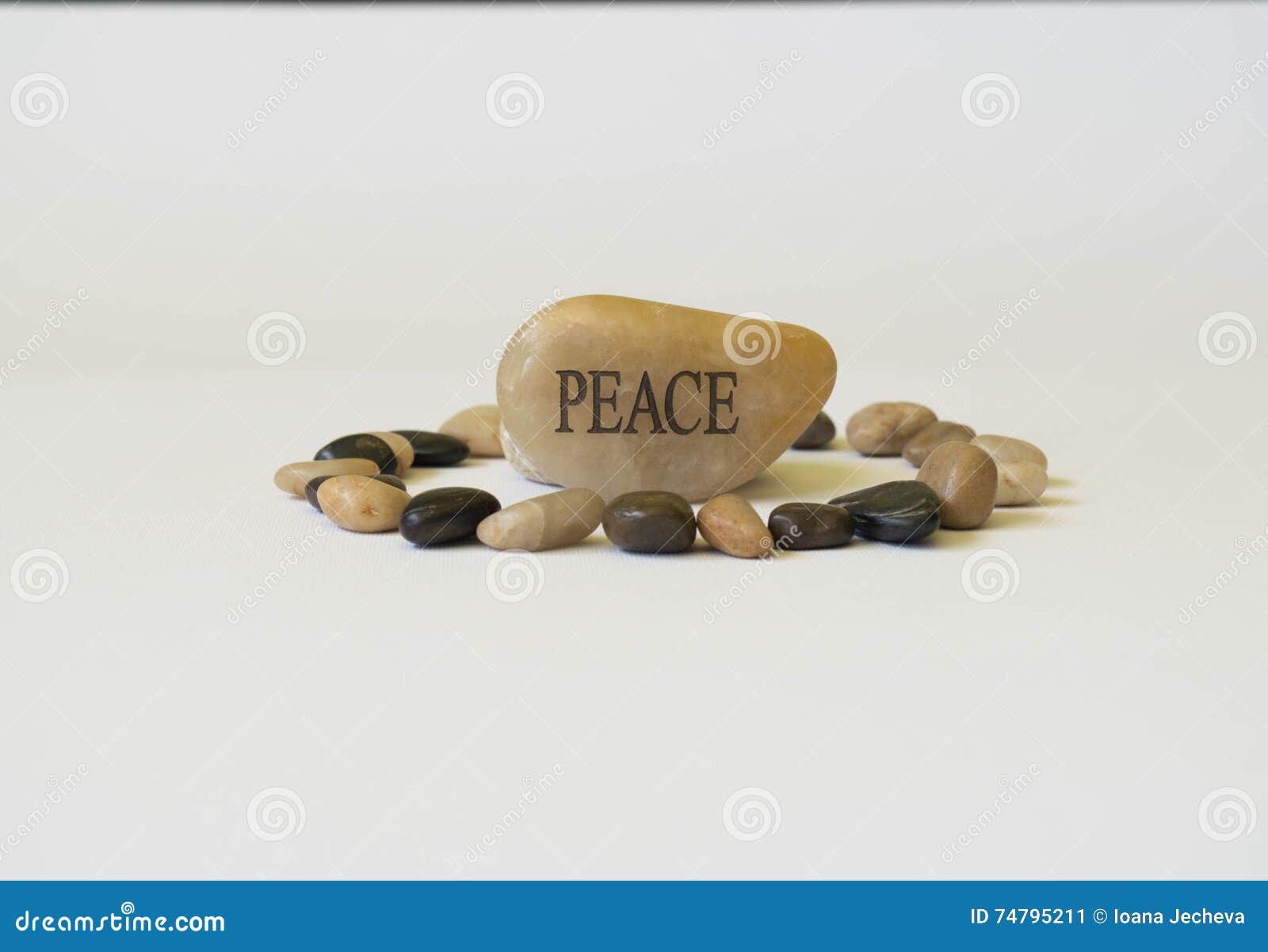 Peace stone stock image. Image of white, stone, positive - 74795211