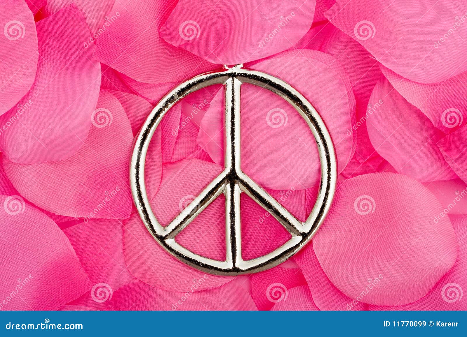 Peace Symbol Floating On A Wavy Psychedelic Background Royalty-Free ...