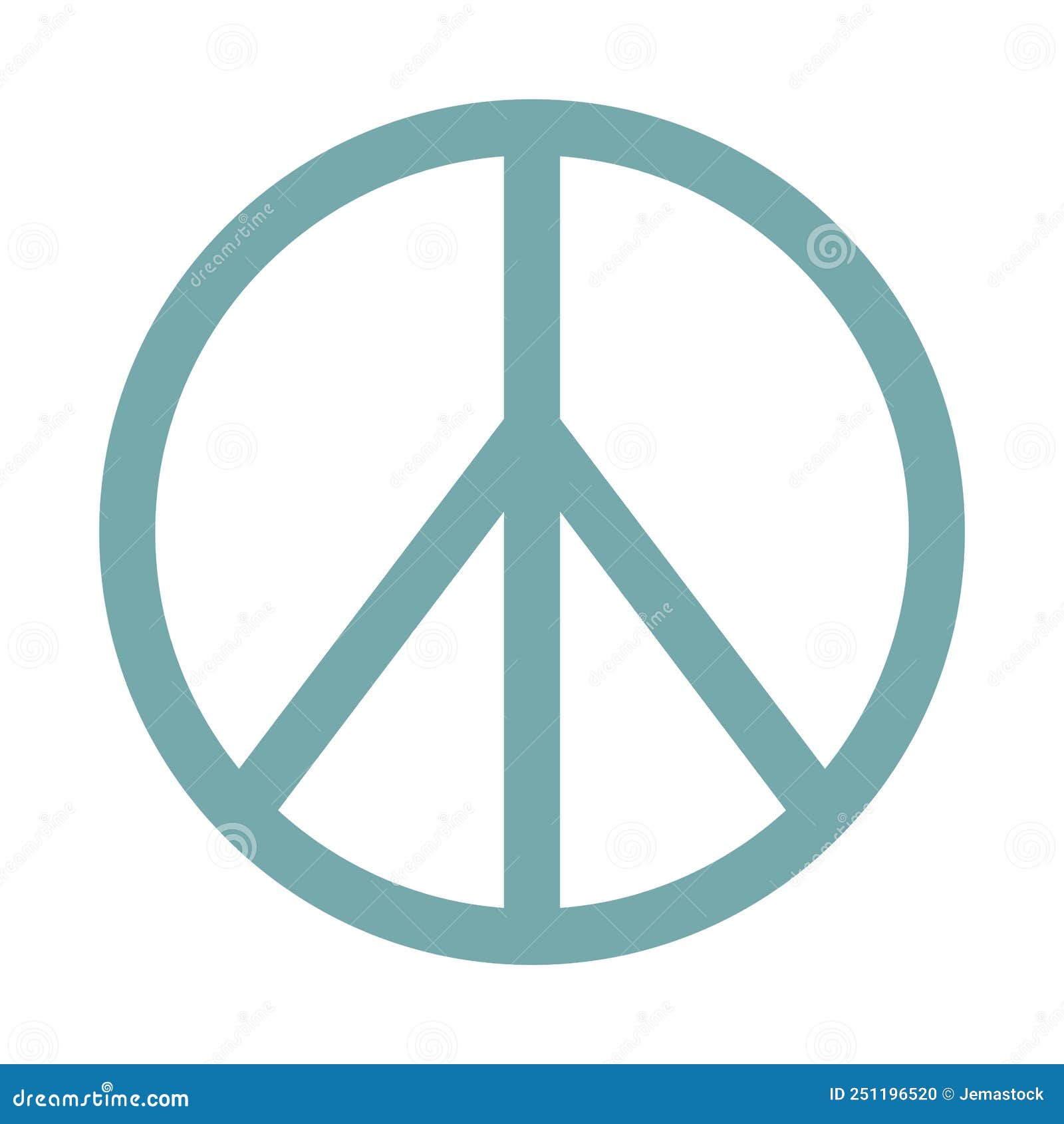Peace symbol emblem stock vector. Illustration of pacifism - 251196520