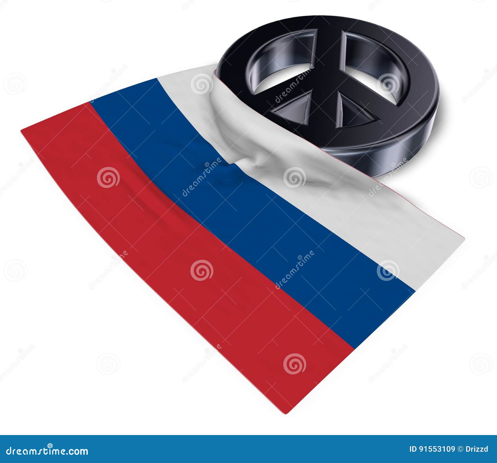 Peace Symbol and Flag of Russia Stock Image - Image of concept, land ...