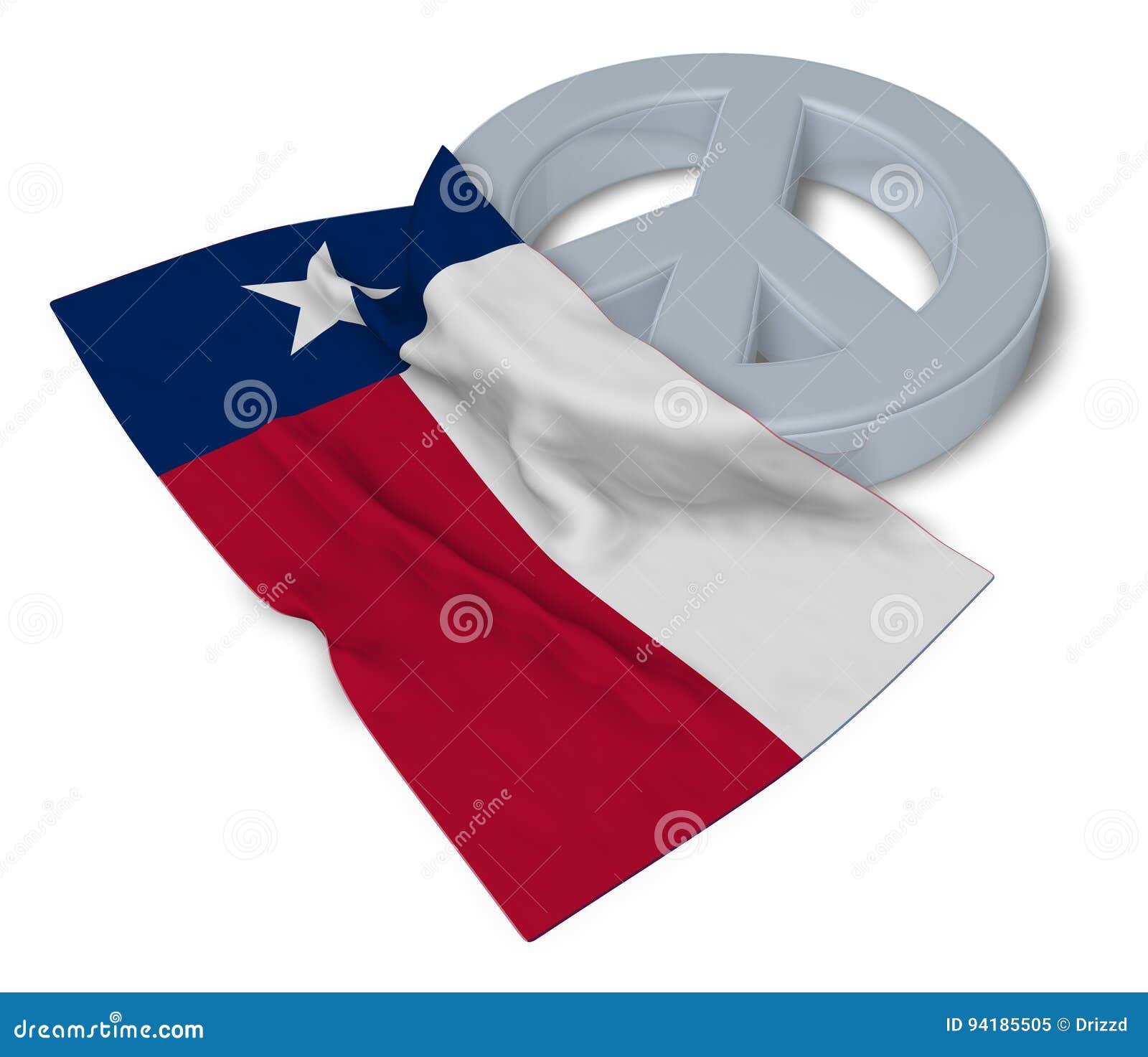 Peace Symbol and Flag of Texas Stock Illustration - Illustration of ...