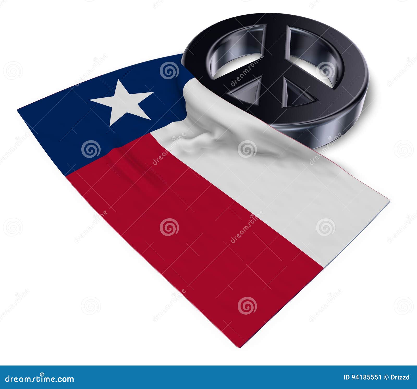 Peace Symbol and Flag of Texas Stock Illustration - Illustration of ...