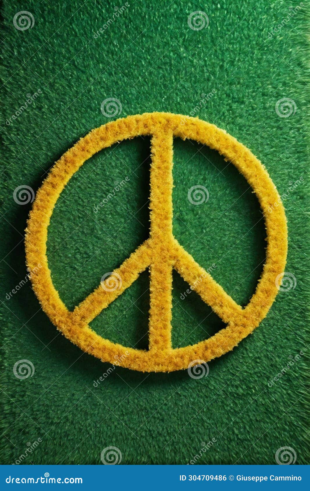 Peace Symbol Made of Various Eco Friendly Materials Stock Illustration ...