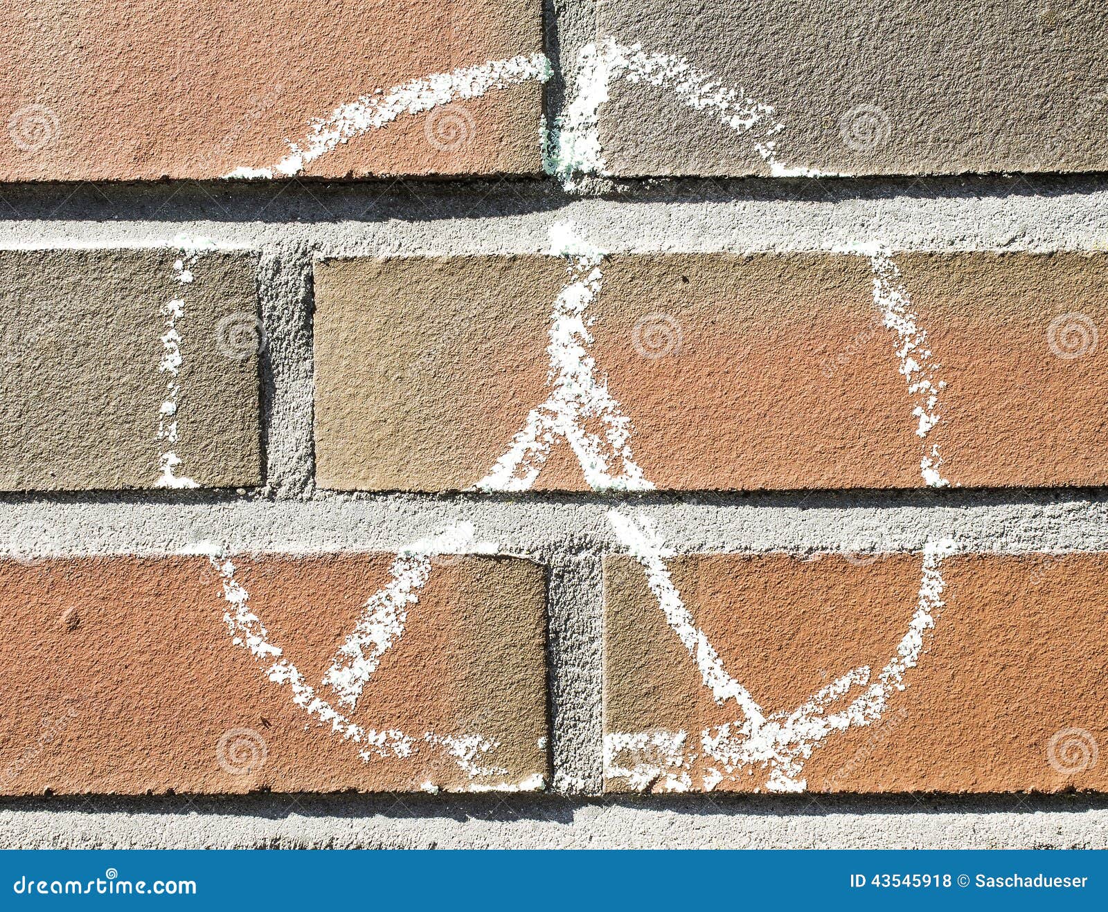 Peace stock photo. Image of chalk, white, brick, logo - 43545918