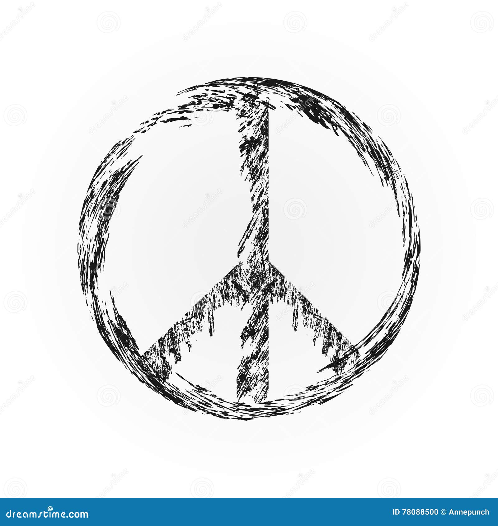 Peace Symbol, Sign Pacifism. Torn Wrist. Isolated. Stock Vector ...