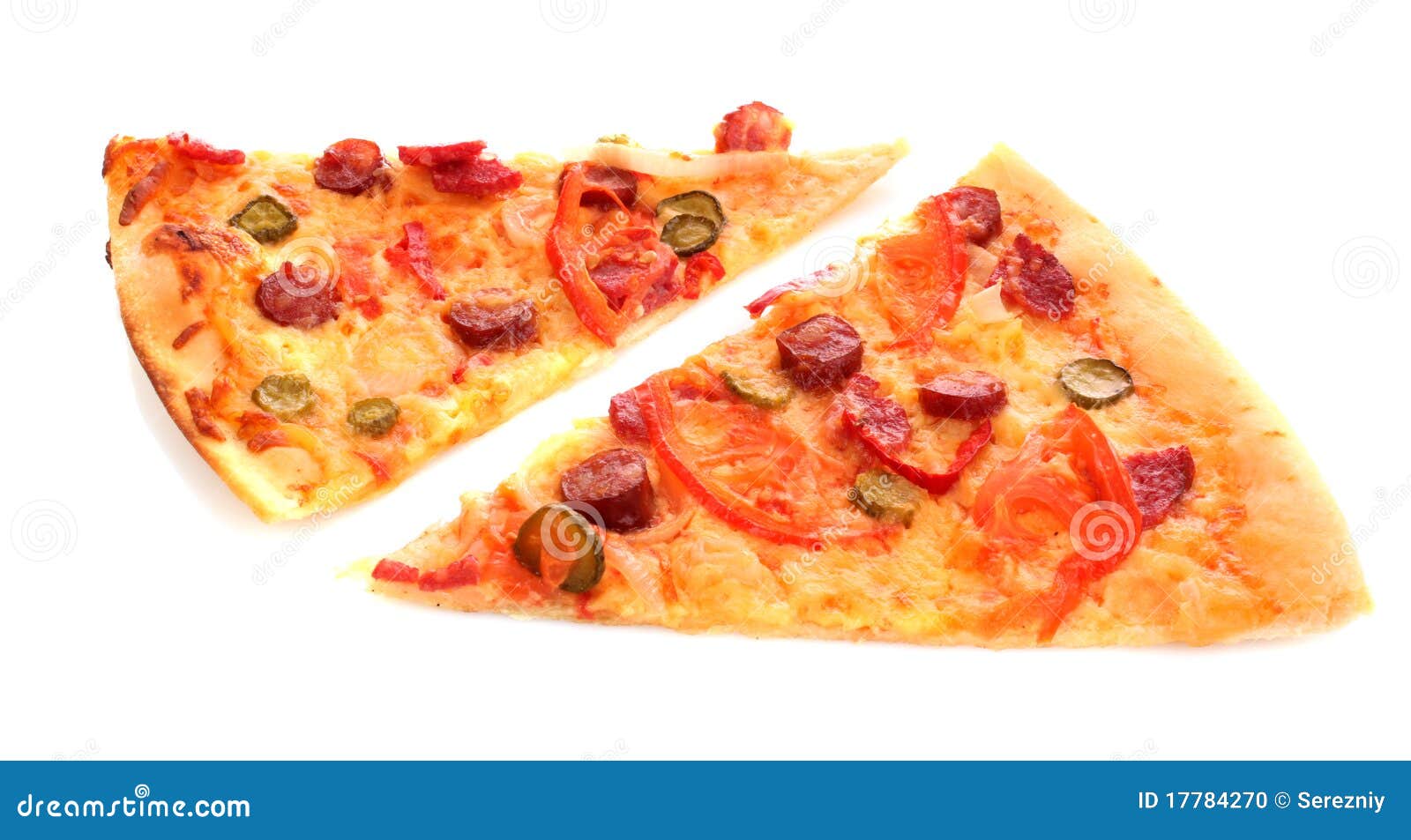 Peace of Tasty Italian Pizza Stock Photo - Image of meat, lunch: 17784270