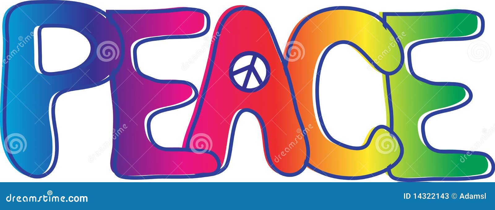 PEACE text stock vector. Illustration of peace, activism - 14322143