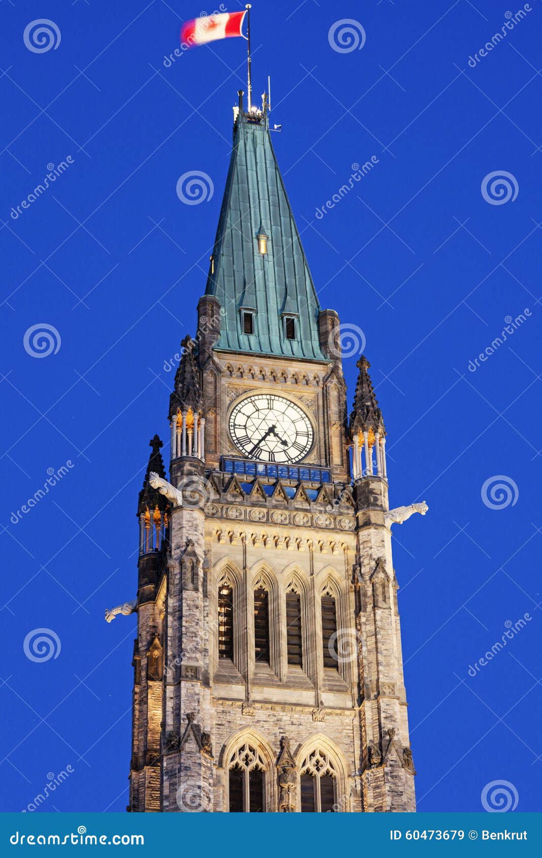 Peace Tower in Ottawa stock image. Image of canadian - 60473679