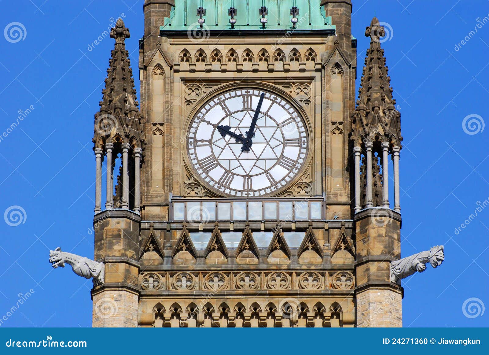 Peace Tower of Parliament Buildings, Ottawa Stock Photo - Image of ...