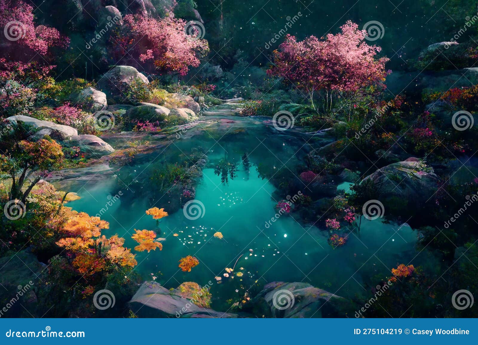 Peace and Tranquility with a Spring Theme. Flower Blossoms and New Life ...