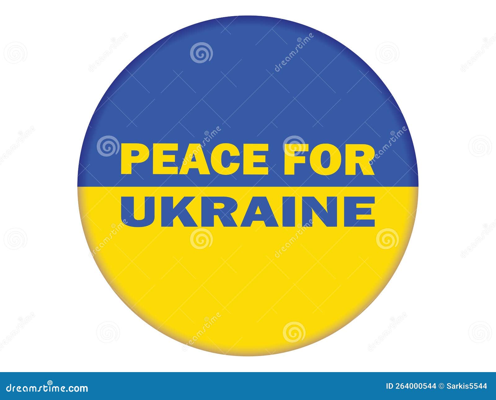 Peace for Ukraine - Ukrainian Flag Button Editorial Stock Image ...