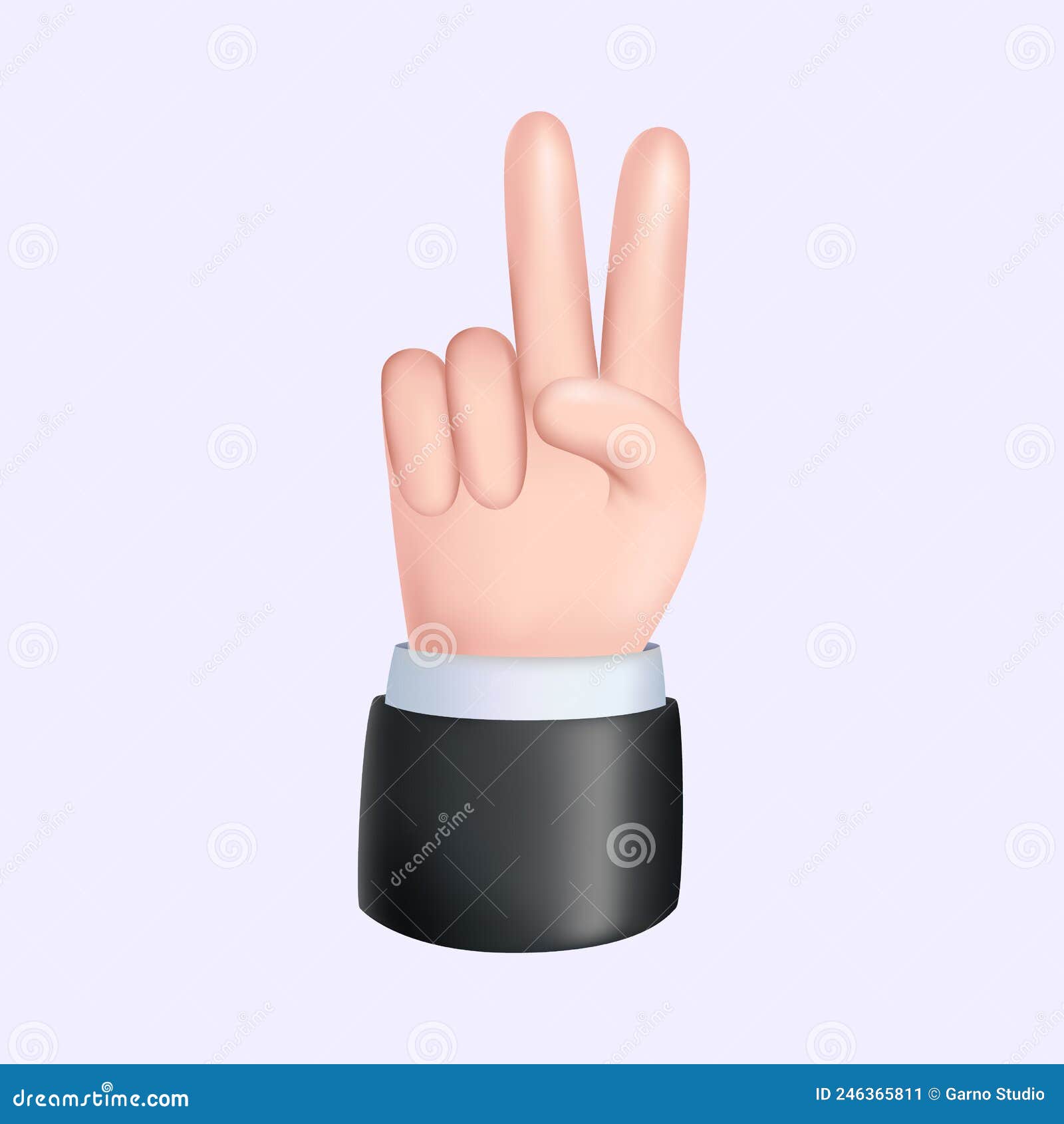 Peace or Victory Sign. Gesture Language Stock Vector - Illustration of ...