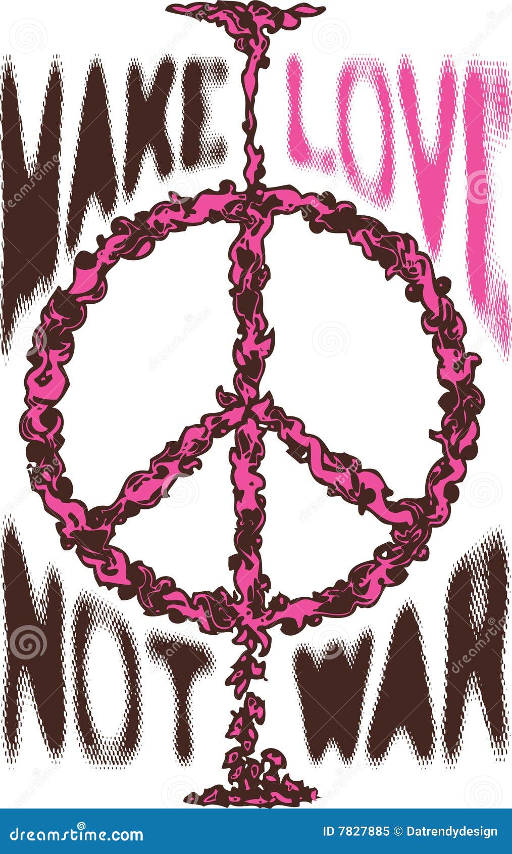 Peace War Cloud Love Poster Logo Stock Illustration - Illustration of ...