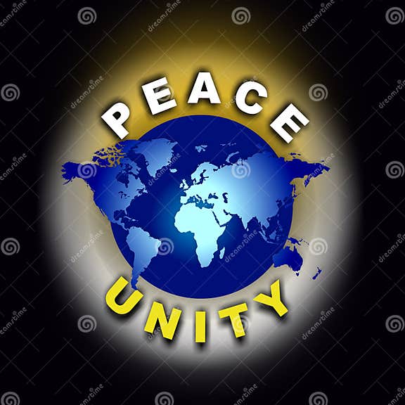 Peace and World Unity stock illustration. Illustration of clouds - 13943793