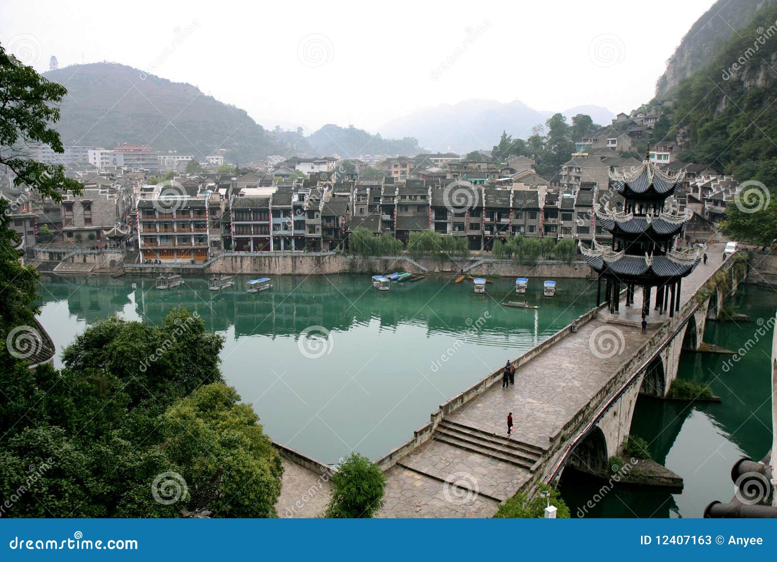 Peace-Zhen Yuan Ancient City, China Stock Image - Image of chinese ...