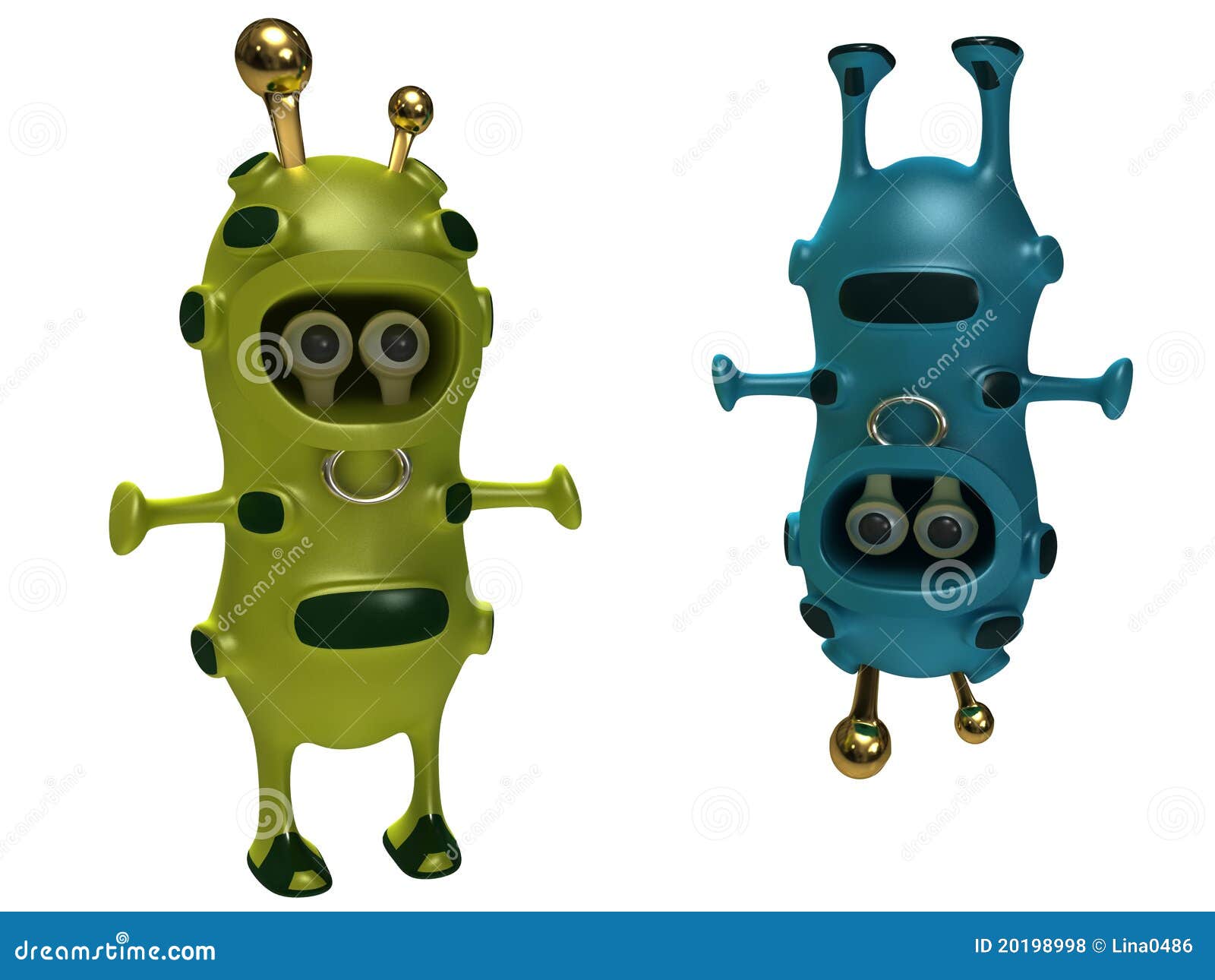 Peaceful aliens stock illustration. Illustration of funny - 20198998