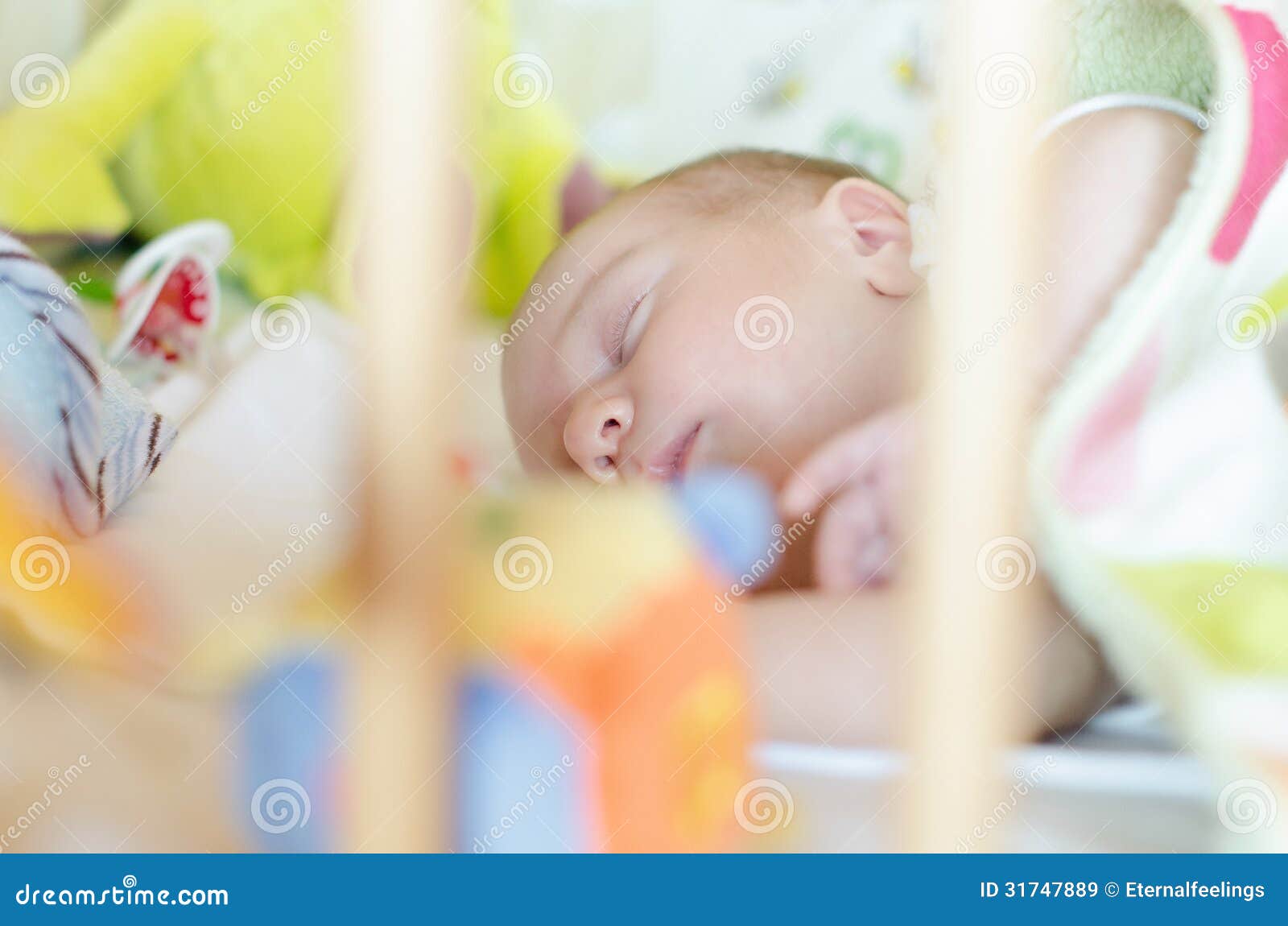 Peaceful baby stock image. Image of caucasian, newborn - 31747889