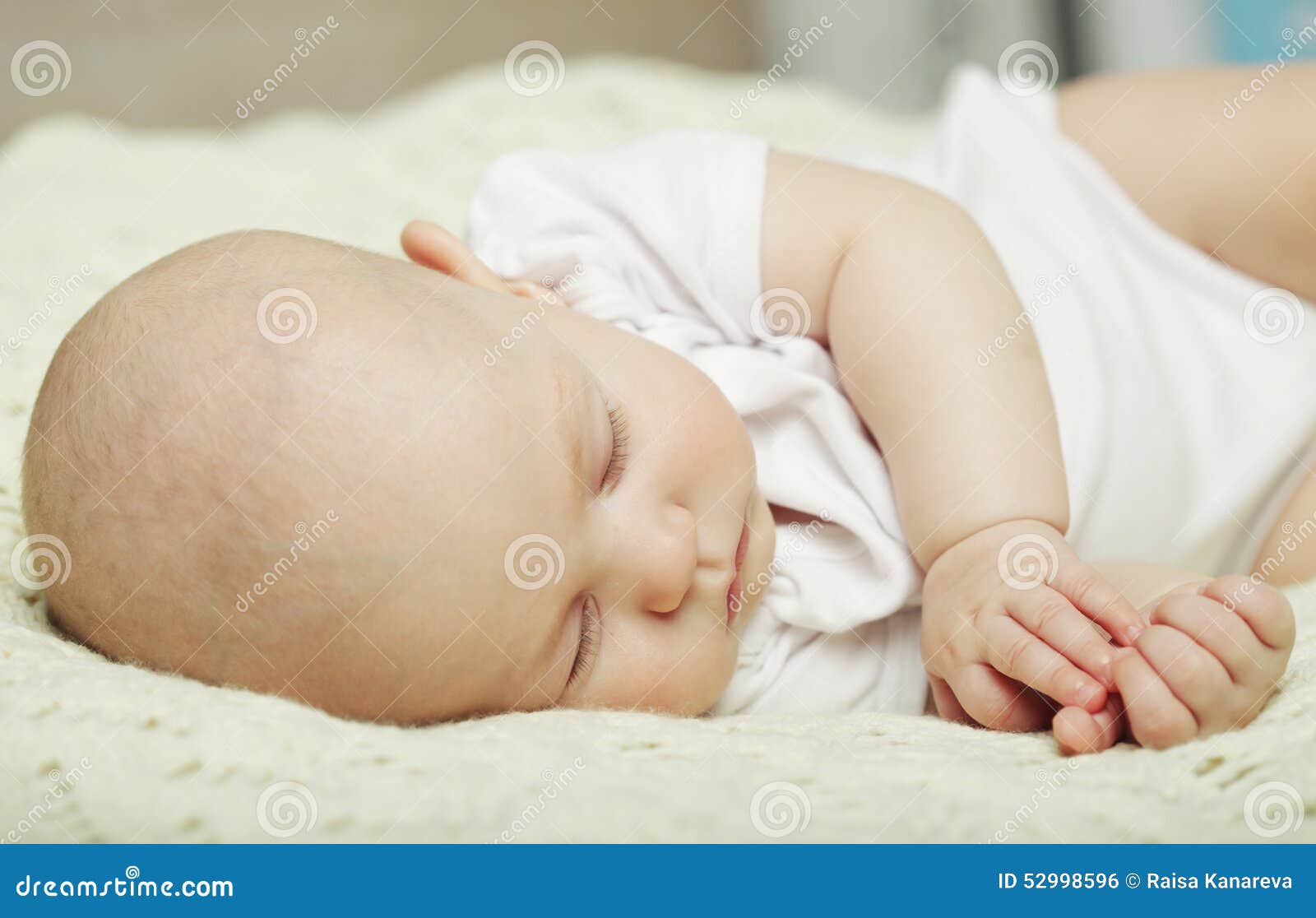 Peaceful baby stock photo. Image of closeup, adorable - 52998596