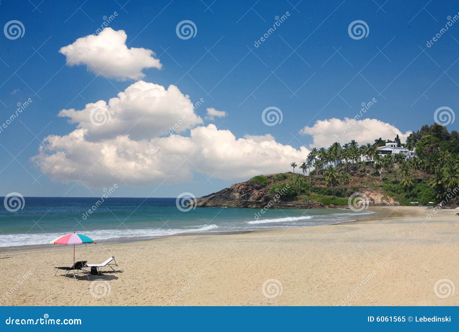 Peaceful beach stock image. Image of travel, recreation - 6061565