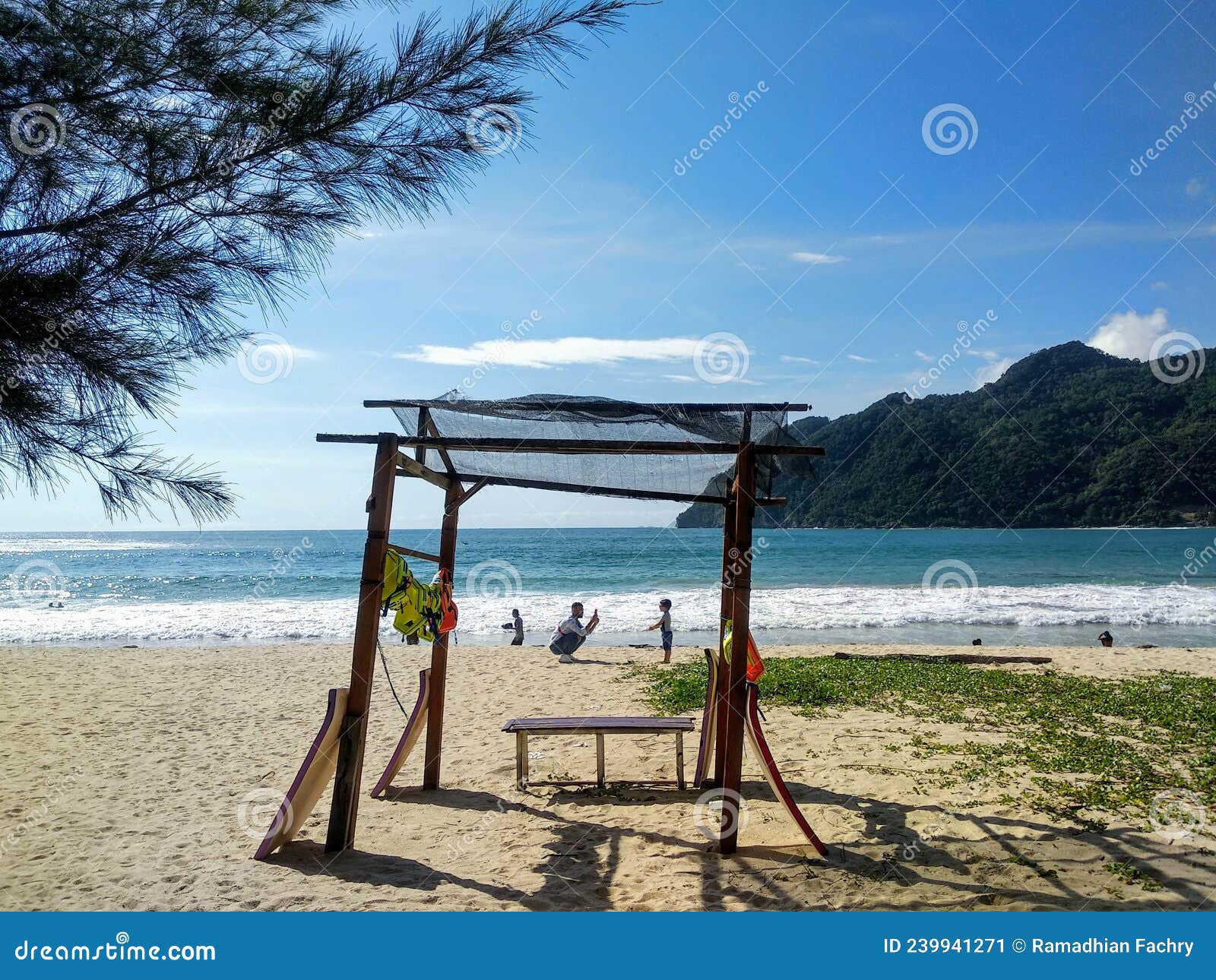 A Peaceful Beach in Aceh Indonesia Stock Image - Image of coast ...