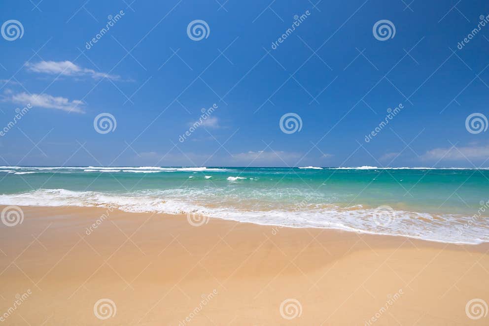 Peaceful beach scene stock image. Image of season, sand - 4589725
