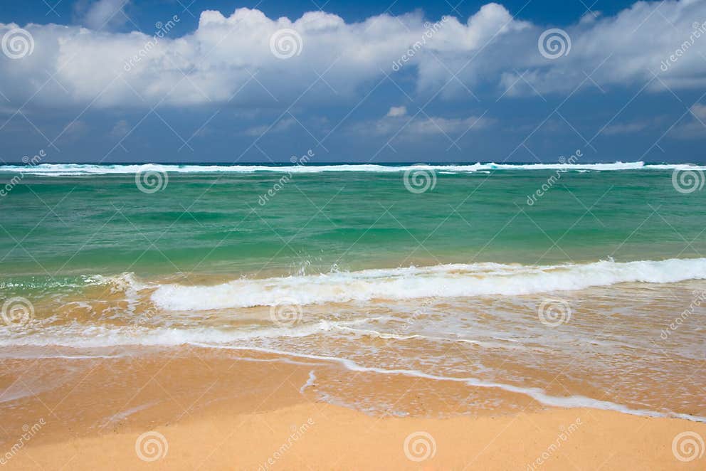 Peaceful beach scene stock photo. Image of oceans, beauty - 5144170