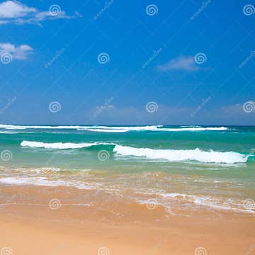 Peaceful beach scene stock image. Image of peaceful, season - 6583833