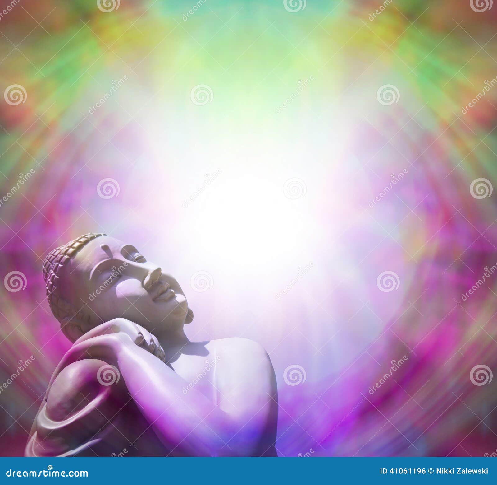 Peaceful Buddha Basking in Light - Frame Stock Photo - Image of ...