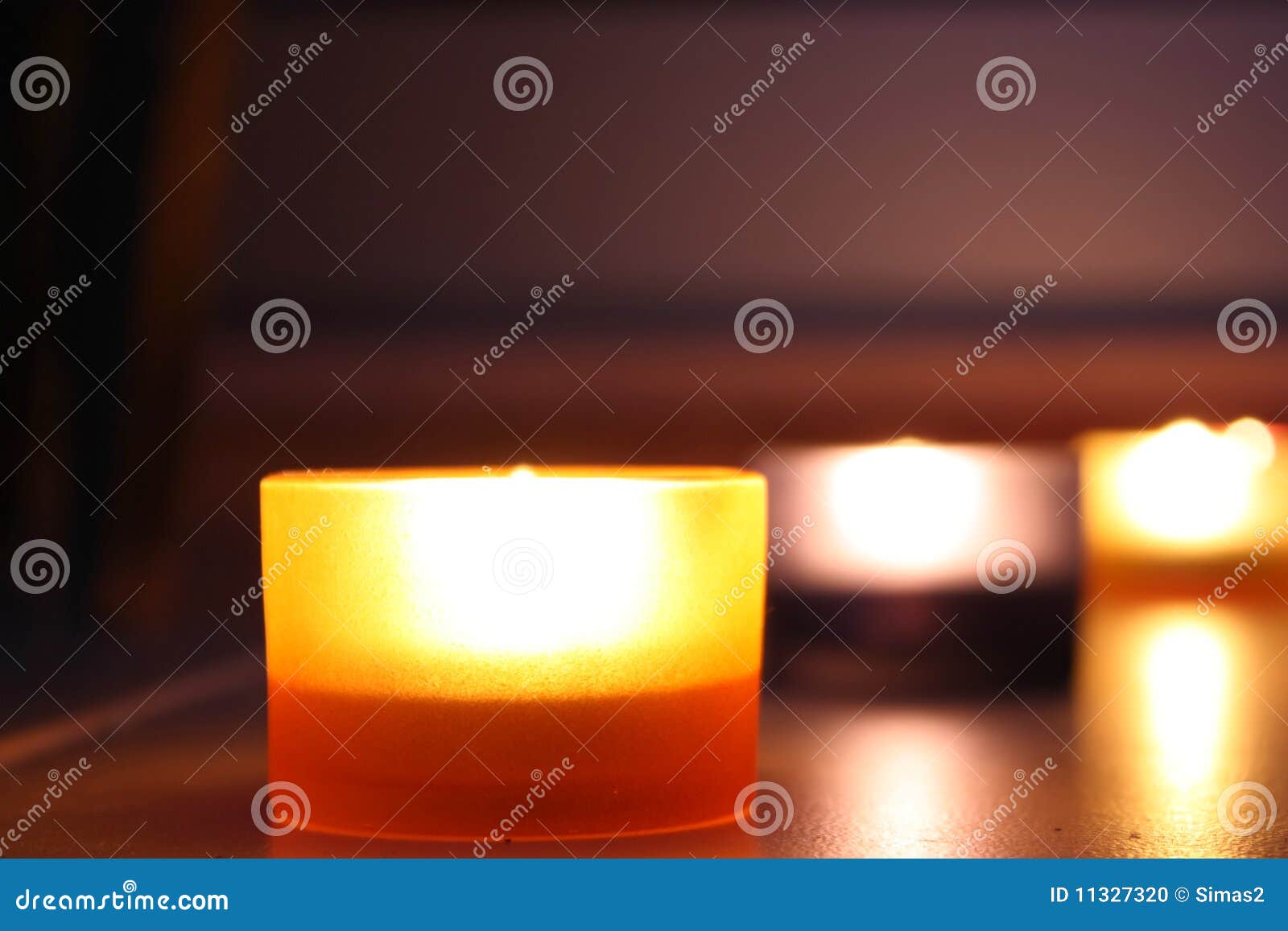 Peaceful Candle Lights stock photo. Image of love, glowing - 11327320