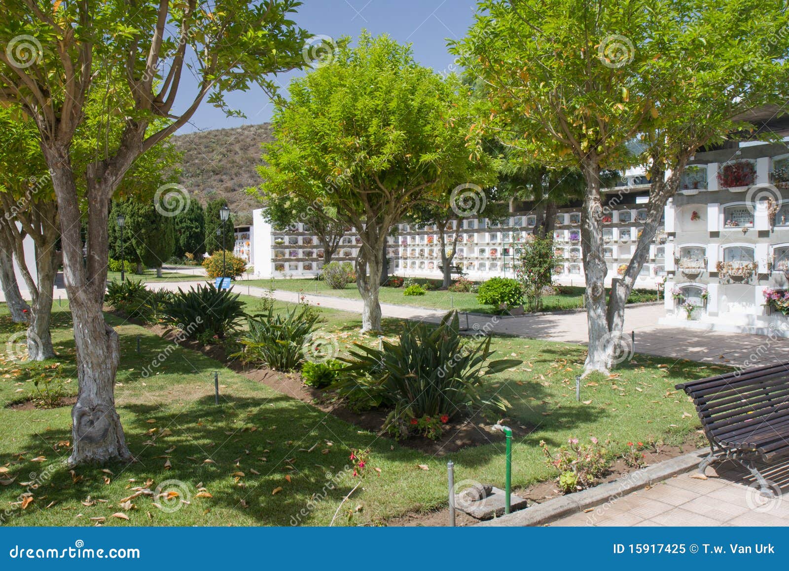Peaceful Cemetery at La Palma, Spain Stock Image - Image of park ...