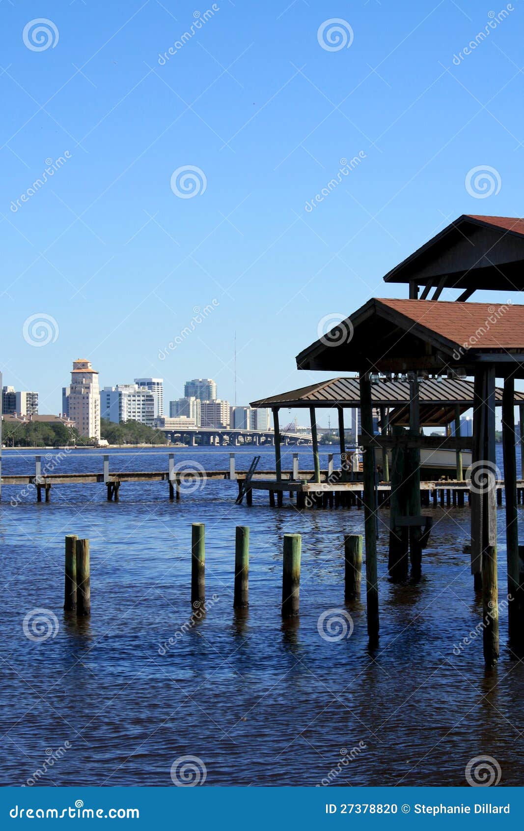 Peaceful city view stock photo. Image of dock, relaxing - 27378820