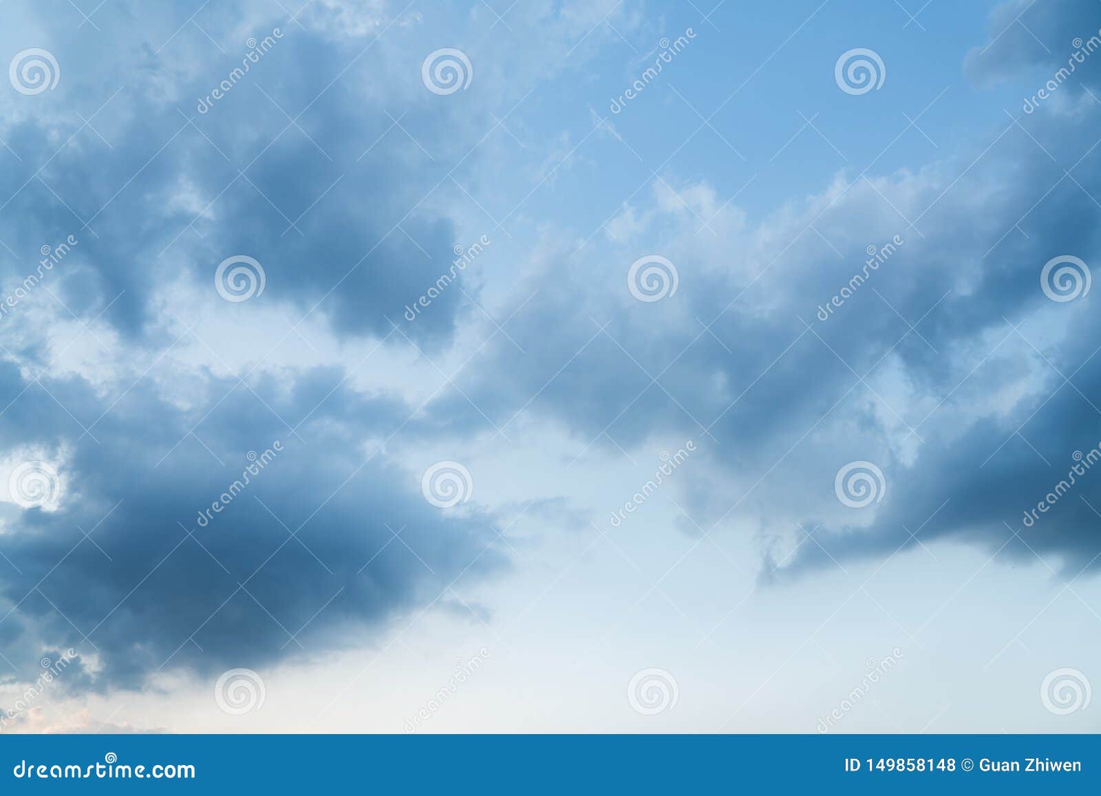 Peaceful clouds and sky stock photo. Image of weather - 149858148