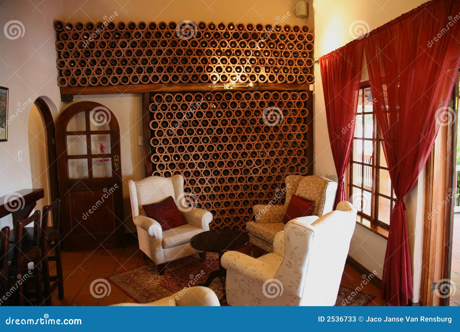 Peaceful corner stock image. Image of fashioned, wine - 2536733