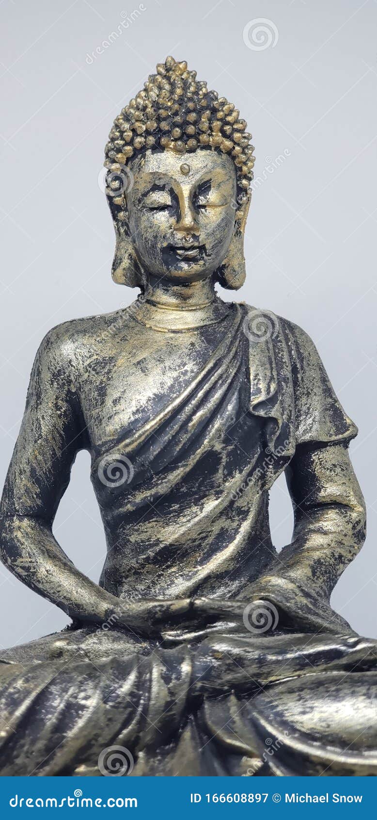 Peaceful Enlightened Buddha Statue Stock Image - Image of peaceful ...