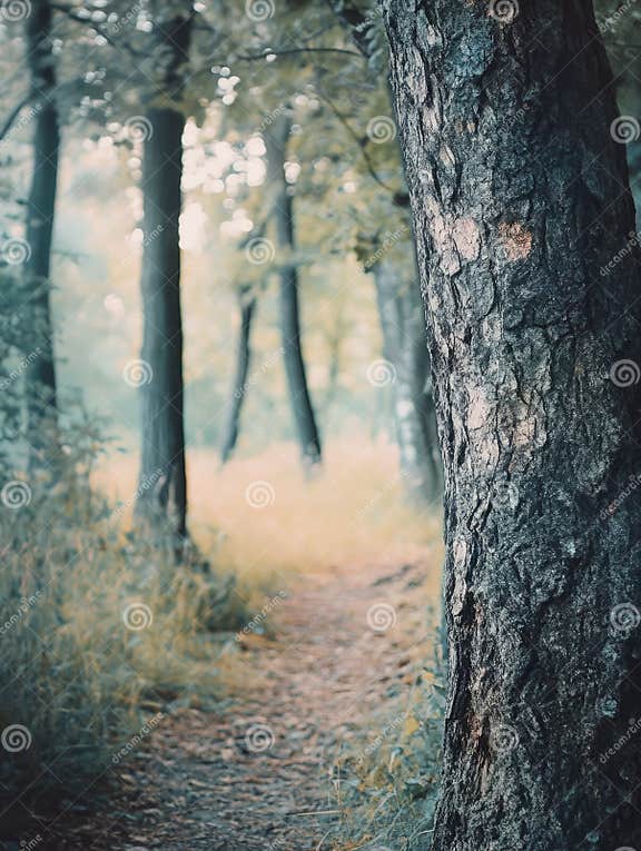 Peaceful Forest Path stock image. Image of calm, walkway - 359969203