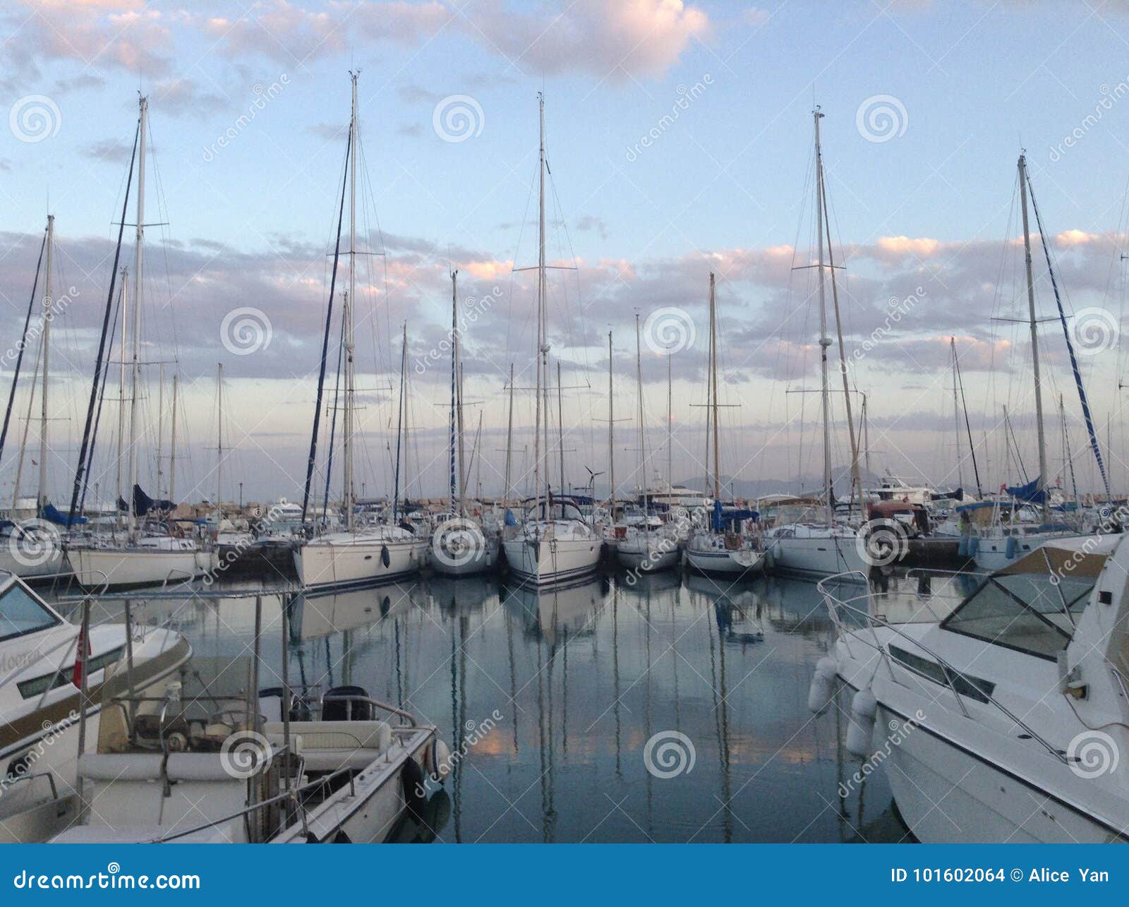 Peaceful Harbor stock photo. Image of cloud, calm, africa - 101602064