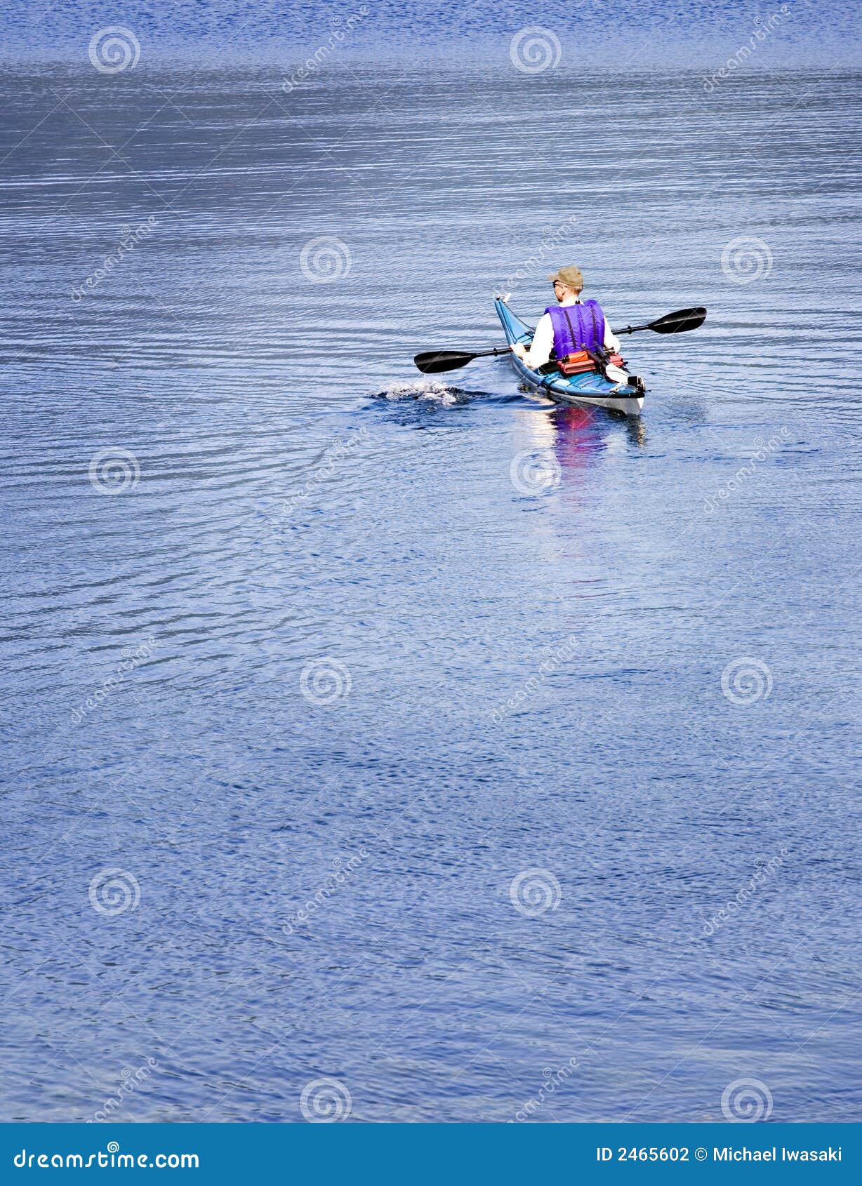 Peaceful kayak drift stock photo. Image of blue, peace - 2465602
