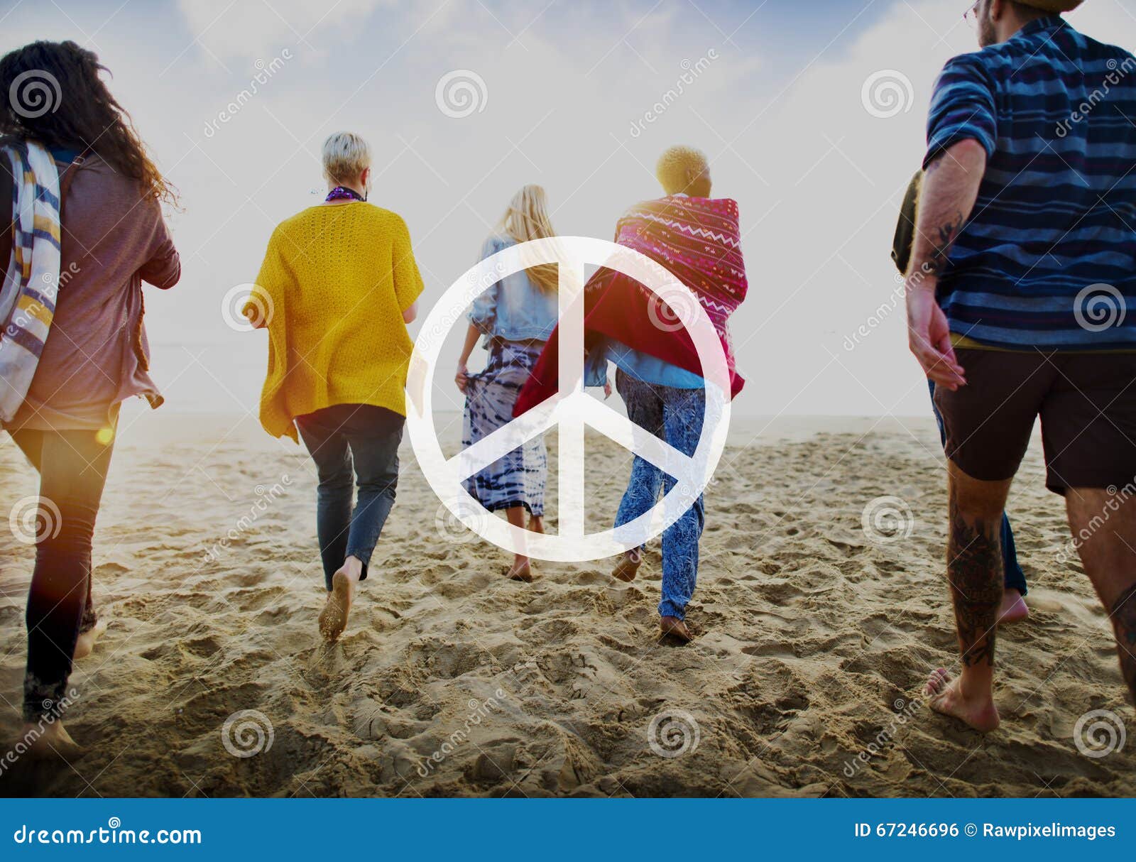 Peaceful Liberty Protest Symbol Gradient Concept Stock Photo - Image of ...