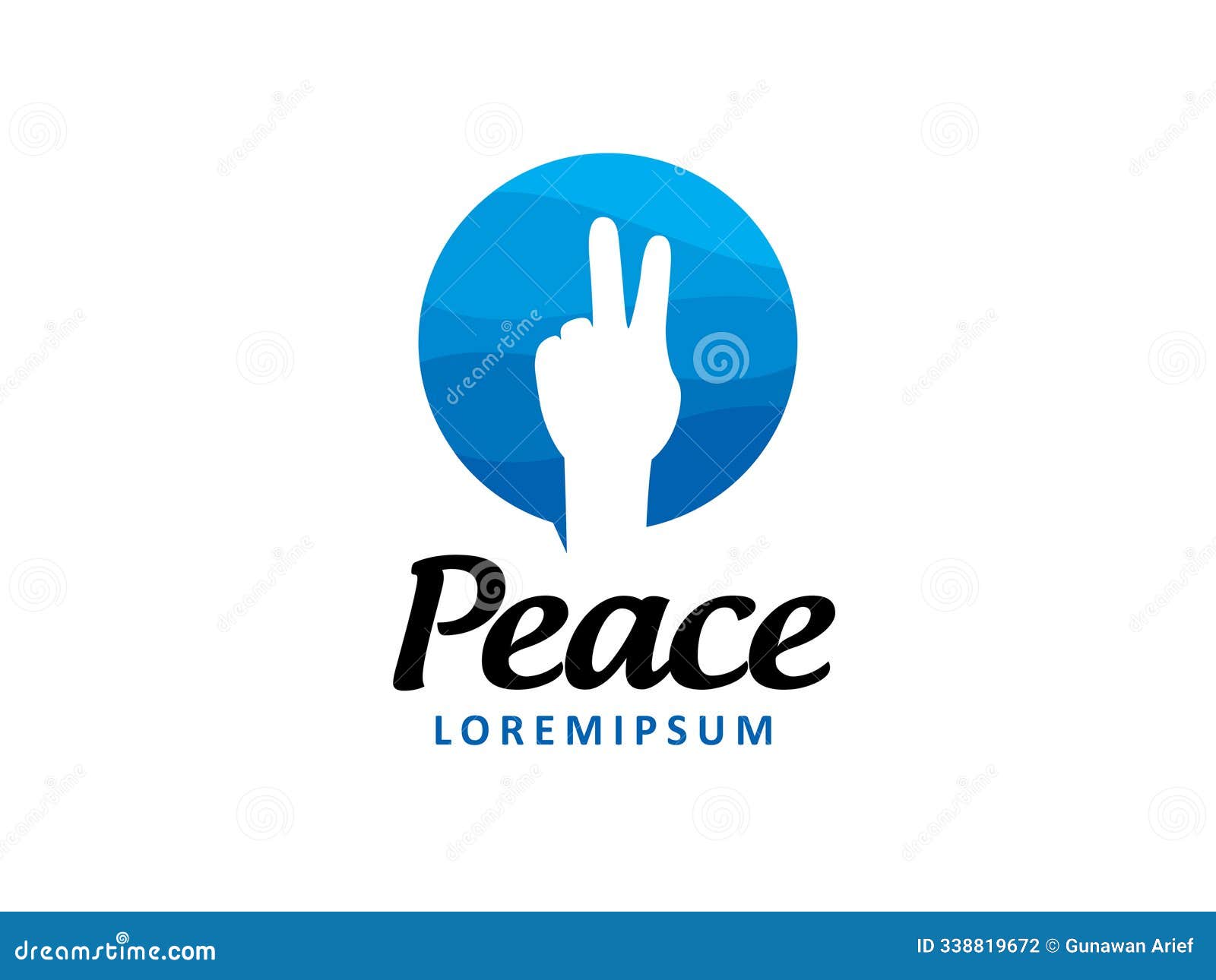 Peaceful Logo Template Design Vector, Emblem, Concept Design, Creative ...